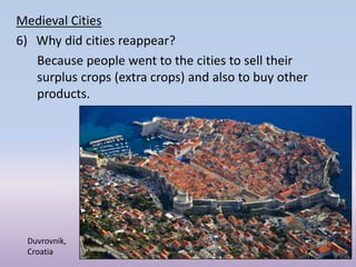 Unit 5: Rebirth of cities | PPT