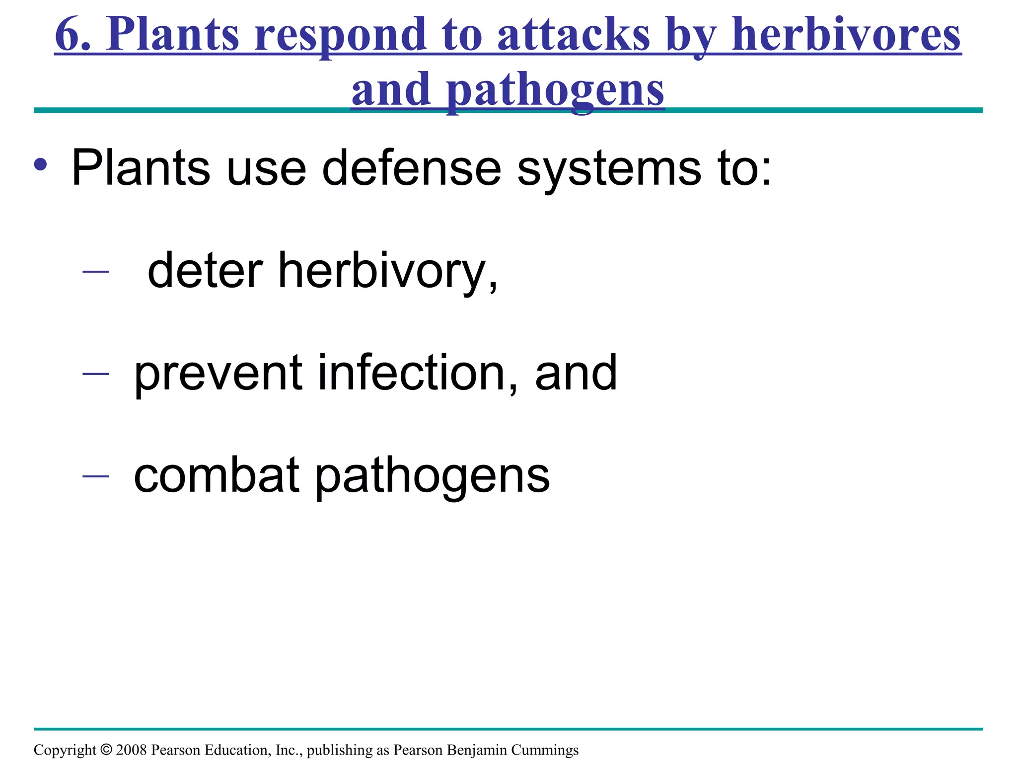 Unit 5 responding to the environment plants | PPT