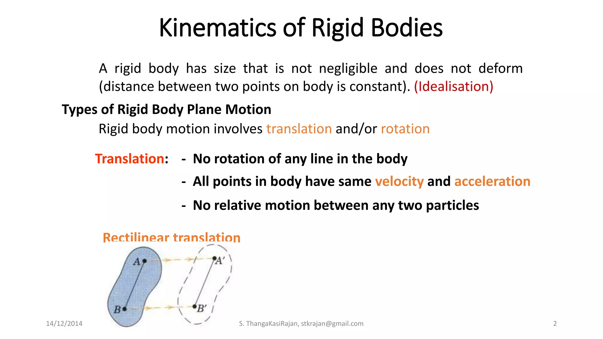Unit 5 rigid body dynamics | PPTX