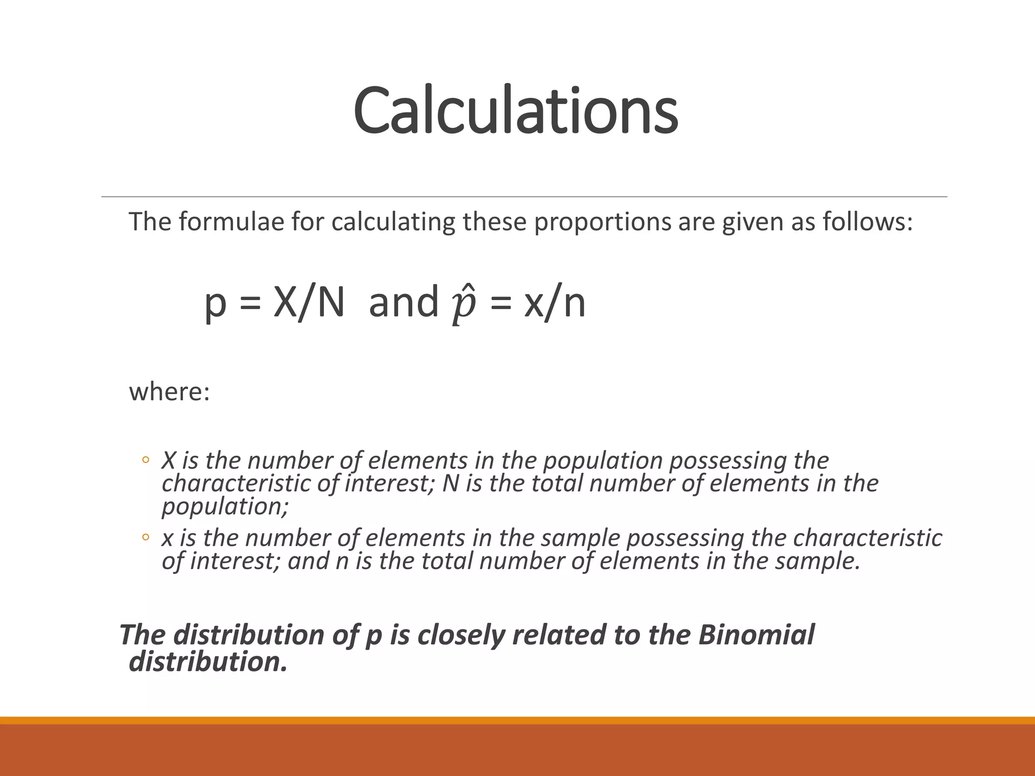 Sampling Distribution of Sample proportion | PDF
