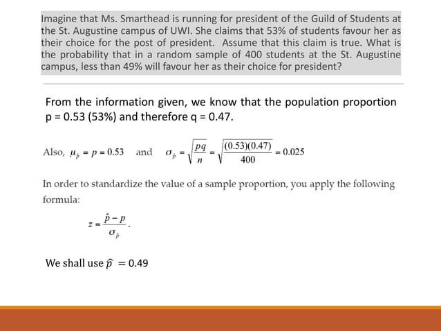 Sampling Distribution of Sample proportion | PDF