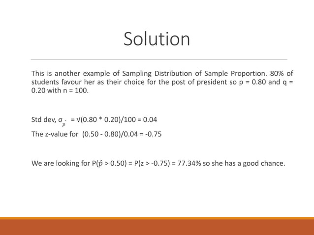 Sampling Distribution of Sample proportion | PDF