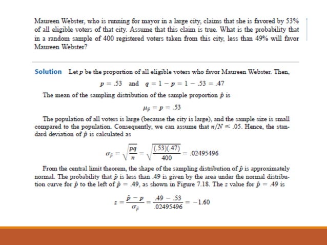 Sampling Distribution of Sample proportion | PDF