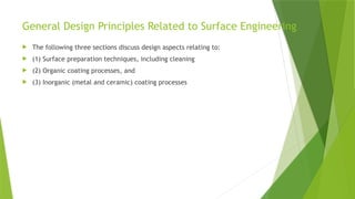 Unit 5 Surface engineering in metallurgical engineering | PPTX