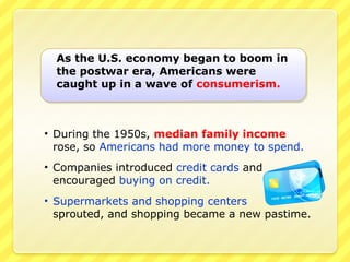 Unit 5 section 2, lesson 2 mass culture and family life-1 | PPT