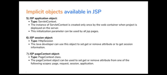 Servlet., tomcat server, implicit jsp object | PDF | Web Development ... Servlet., tomcat server, implicit jsp object | PDF | Web Development ...