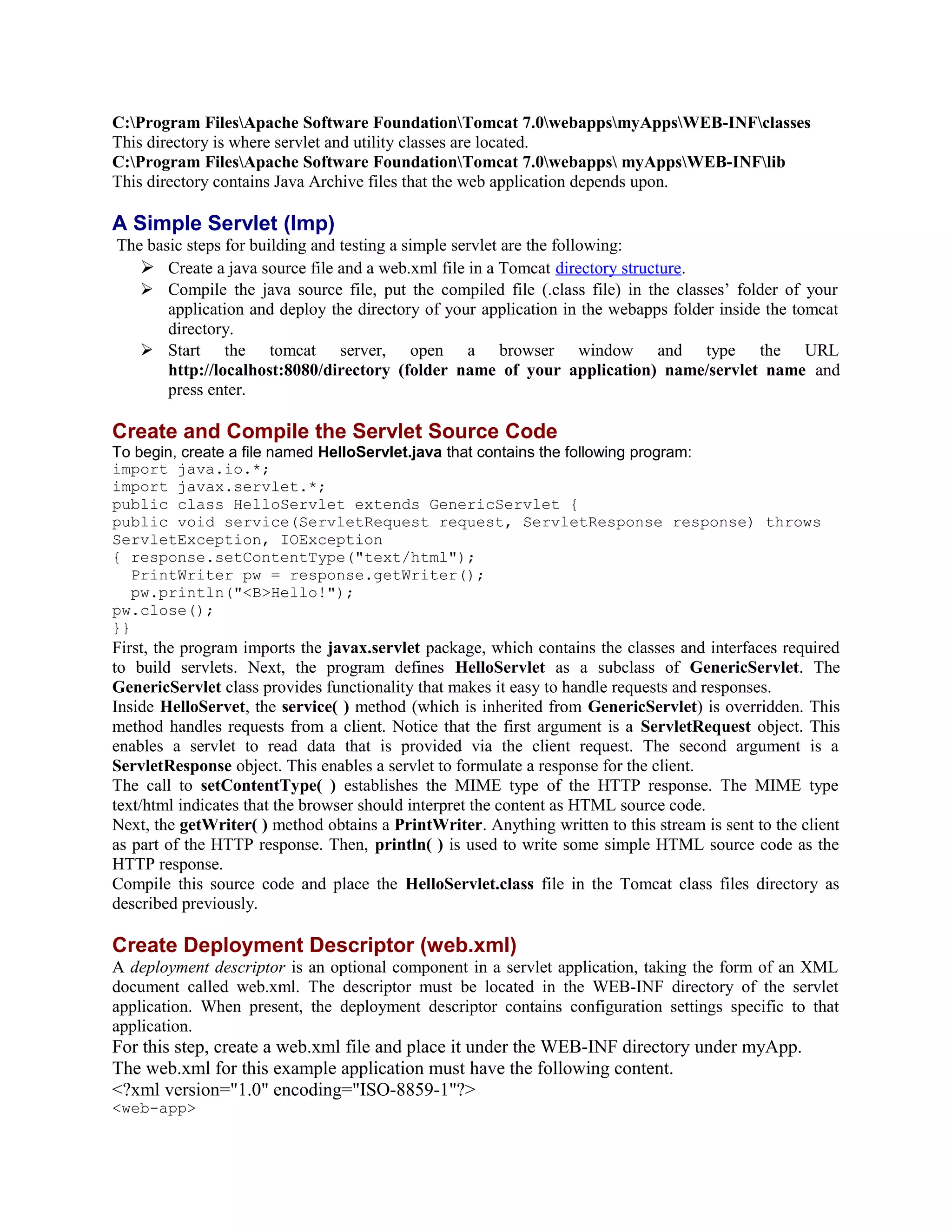 Unit5 servlets | PDF