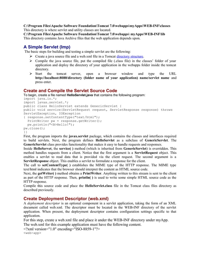 Unit5 servlets | PDF