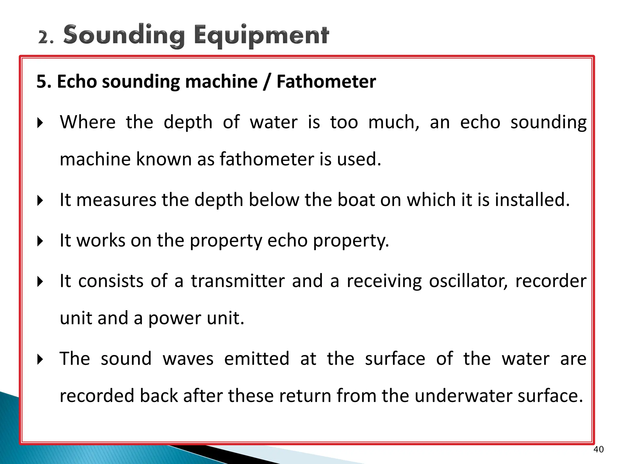 Surveying II - Hydrographic surveying Unit -5 | PDF