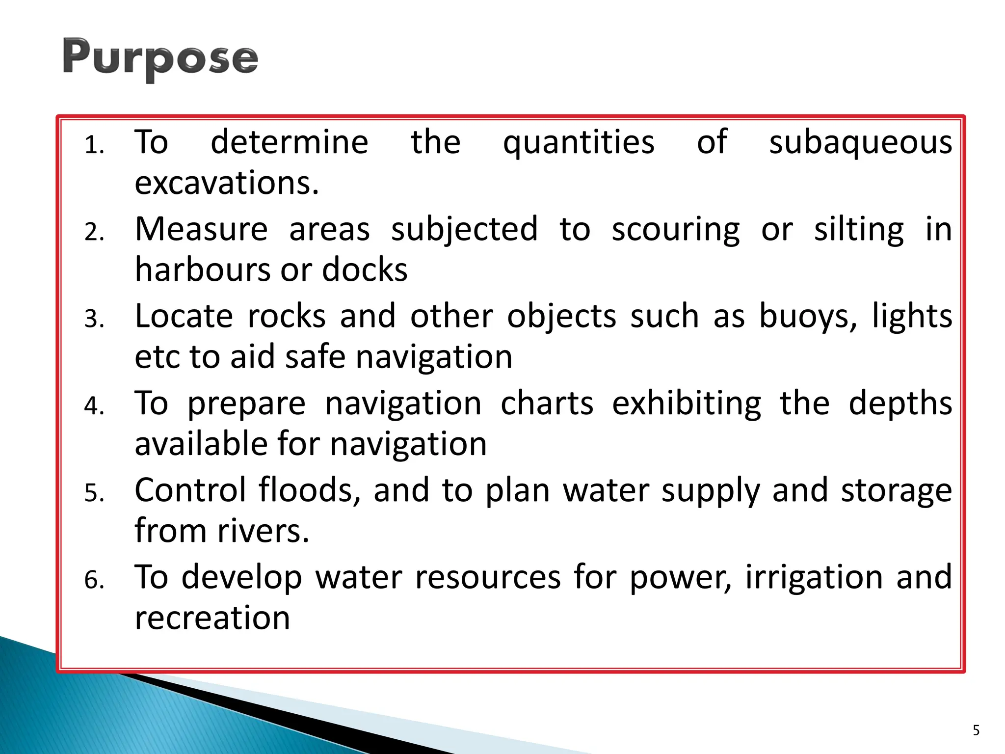 Surveying II - Hydrographic surveying Unit -5 | PDF