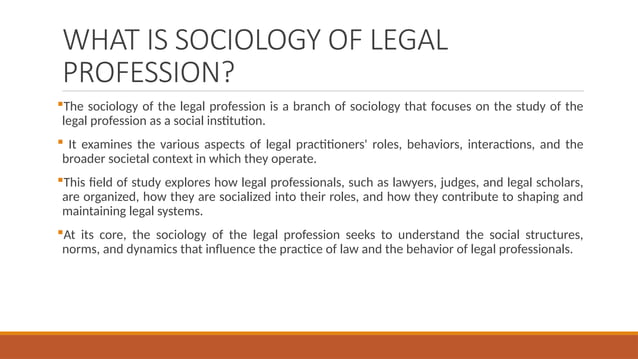 UNIT 5 SOCIOLOGY OF LEGAL PROFESSION.pptx
