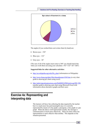 Ace Maths Solutions Unit Five Reading: Exercises on Teaching Data Handling (word) | DOC