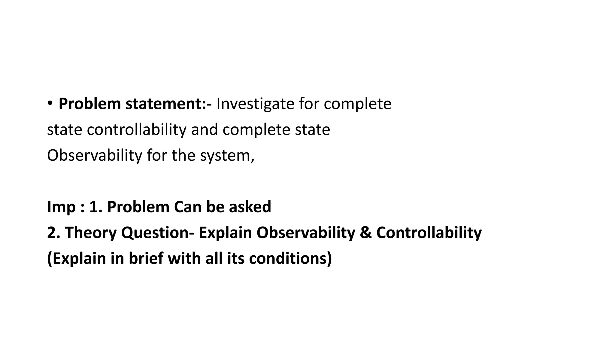 Unit 5 state space analysis | PPTX