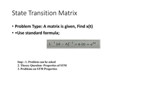 Unit 5 state space analysis | PPTX