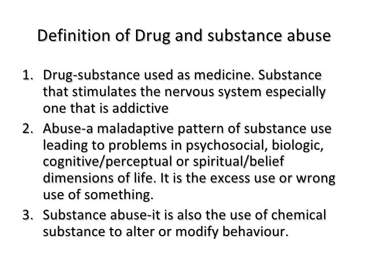 Unit 5 substance abuse and young people