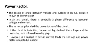 UNIT5_Tariff & of utilisation of electrical energy | PPTX