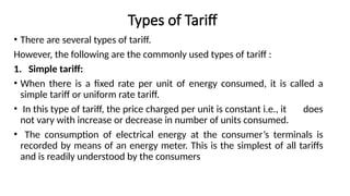 UNIT5_Tariff & of utilisation of electrical energy | PPTX | Gas and ...