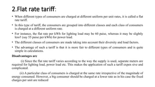 UNIT5_Tariff & of utilisation of electrical energy | PPTX