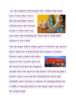 Unit 5 task 5 planning | PDF