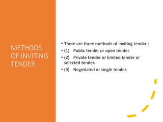 Unit 5 Tendering | PPT