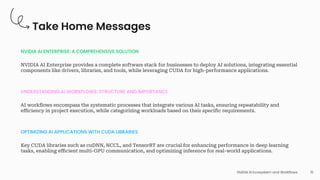 NVIDIA Artificial Intelligence Ecosystem and Workflows | PDF