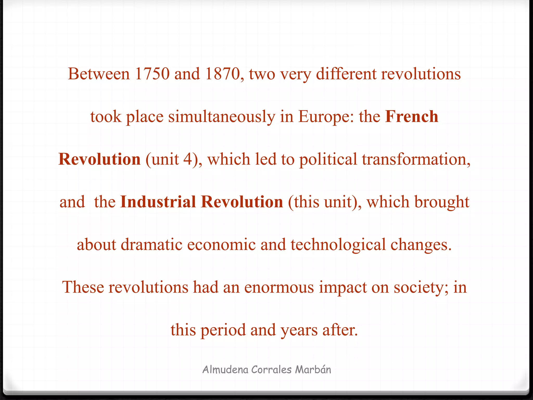 Unit 5 the industrial revolution | PPTX