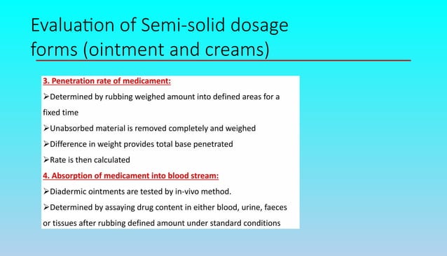 UNIT 5TH PHARMACEUTICS SEMI SOLID DOSAGE FORM PPT | PPT