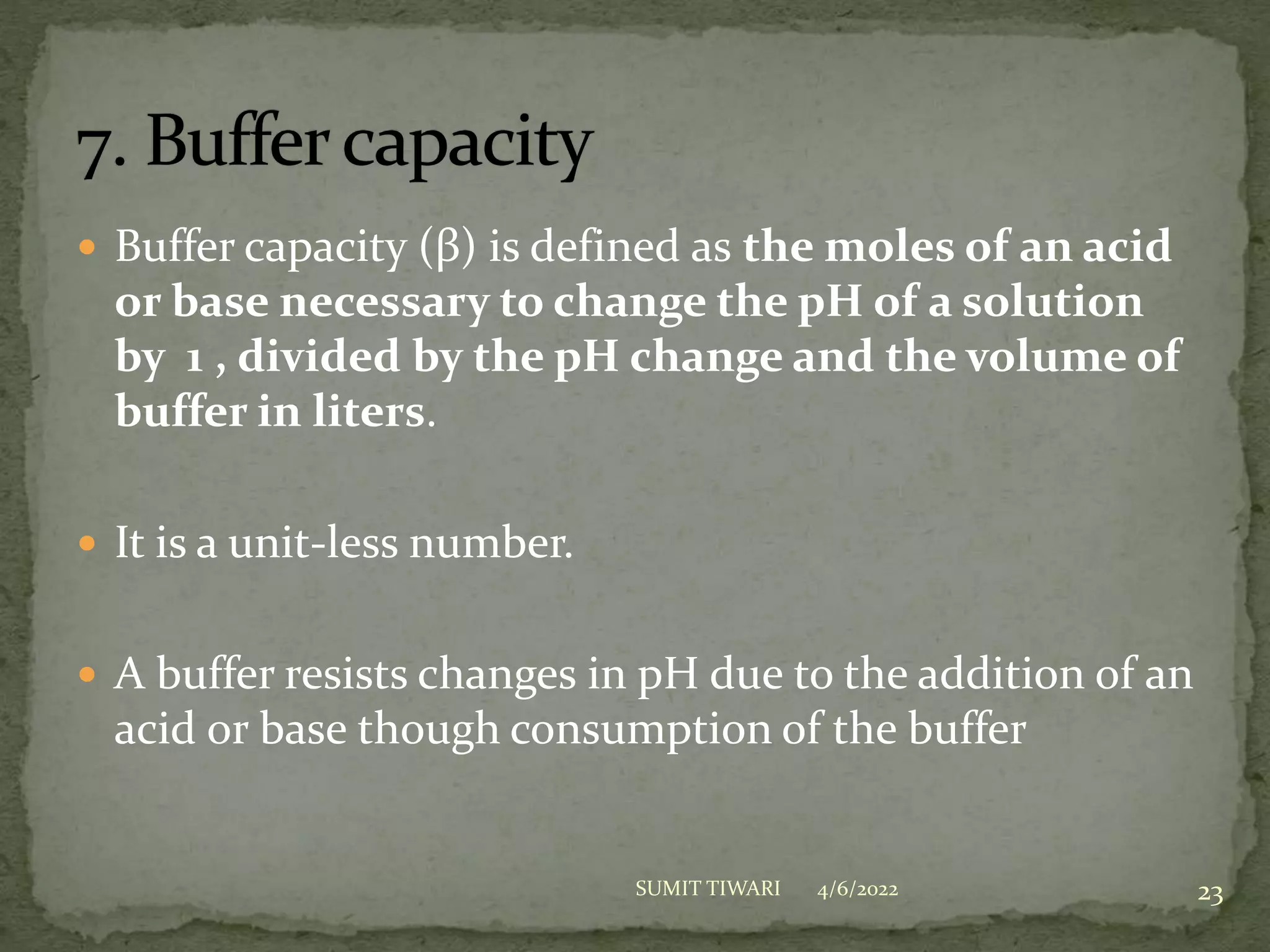 UNIT 5TH - pH, buffers and Isotonic solutions | PPTX