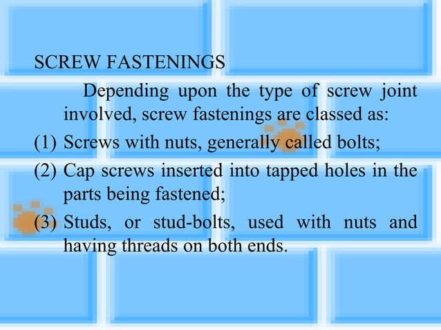 Unit 5 threaded joint | PDF