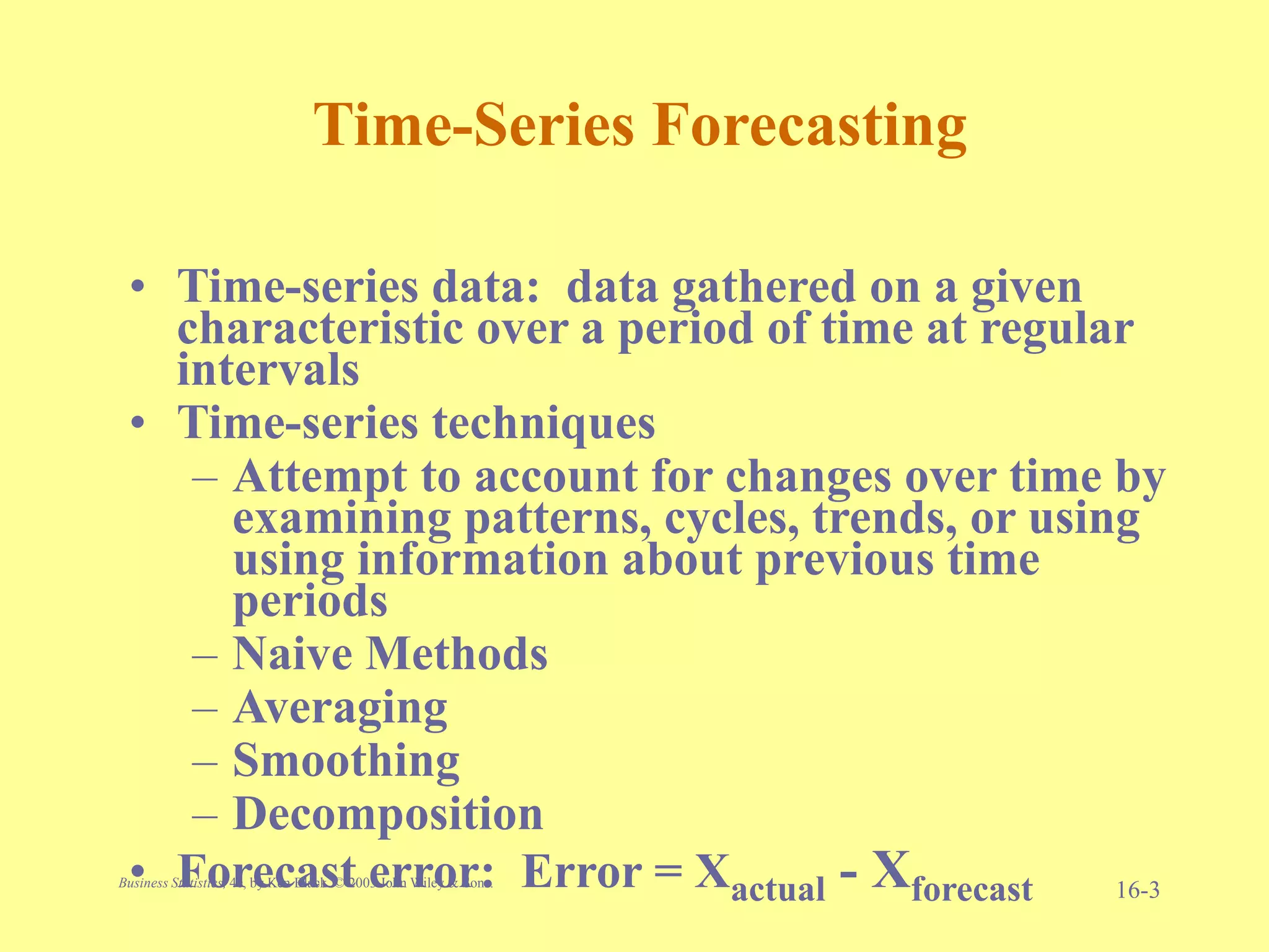 Unit5 Time Series Forecasting & Index Numbers.ppt