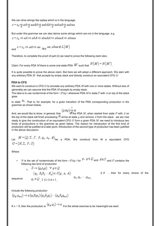 theory of computation notes for school of engineering | PDF