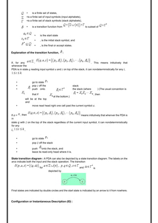 theory of computation notes for school of engineering | PDF