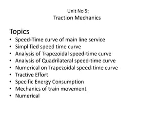 Traction Mechanics | PPTX