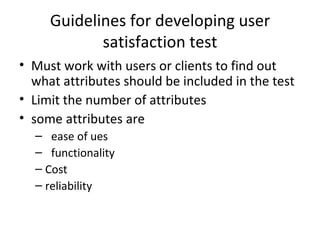 Unit 5 usability and satisfaction test | PPT