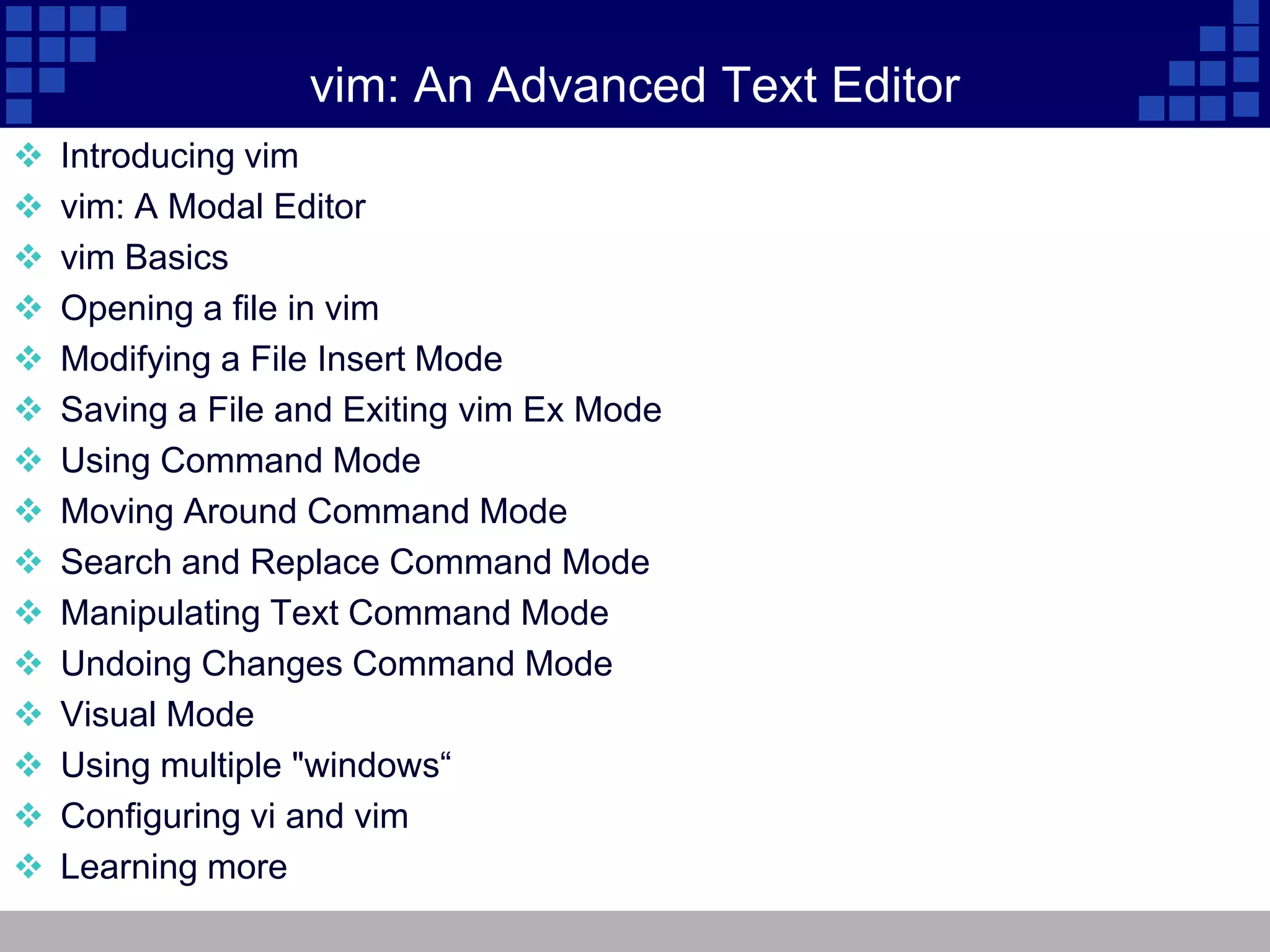 Unit 5 vim an advanced text editor | PDF