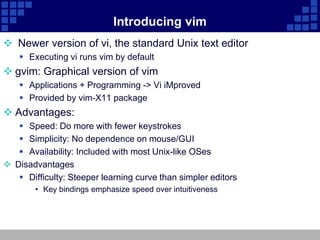 Unit 5 vim an advanced text editor | PDF | Operating Systems | Computer Software and Applications