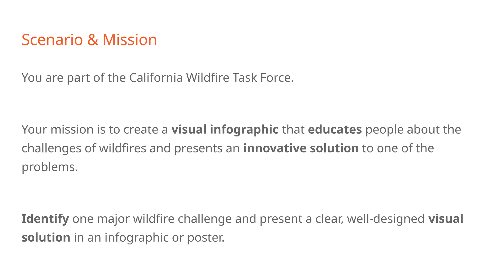 Unit 5 Wildfires: Wildfire project to make an infographic | PPTX