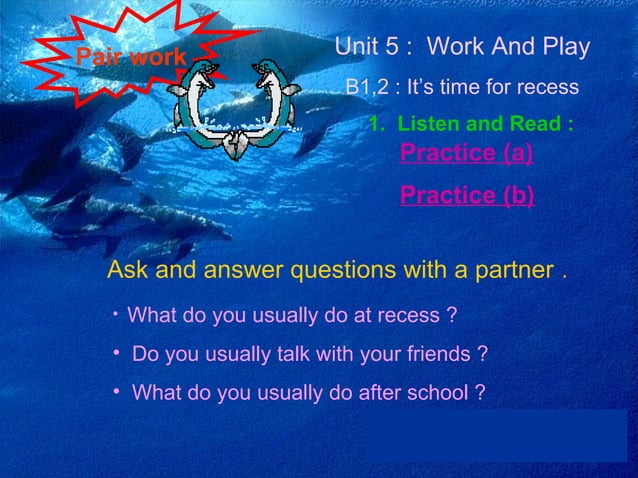 Unit 5 work and play | PPT