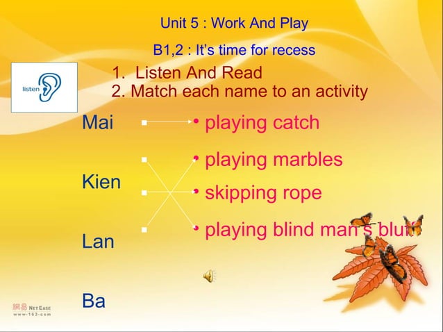 Unit 5 work and play | PPT