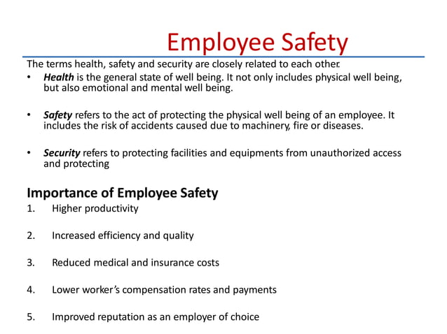 Unit 5 work environment | PPTX