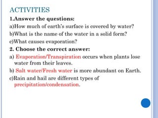 Unit 6. The hydrosphere | PPT
