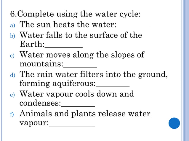 Unit 6. The hydrosphere | PPT