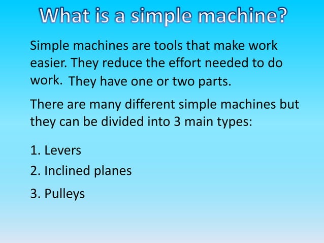 Unit 6 - Machines | PPT