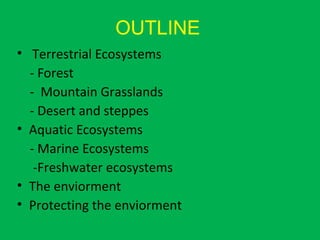 Unit 6: The People and the environment | PPT