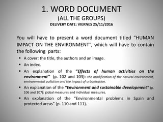 Unit 6. Human impact on the environment | PPTX