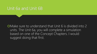 Unit 6 | PPT