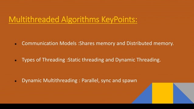 multi threaded and distributed algorithms | PPT | Computing | Technology & Computing