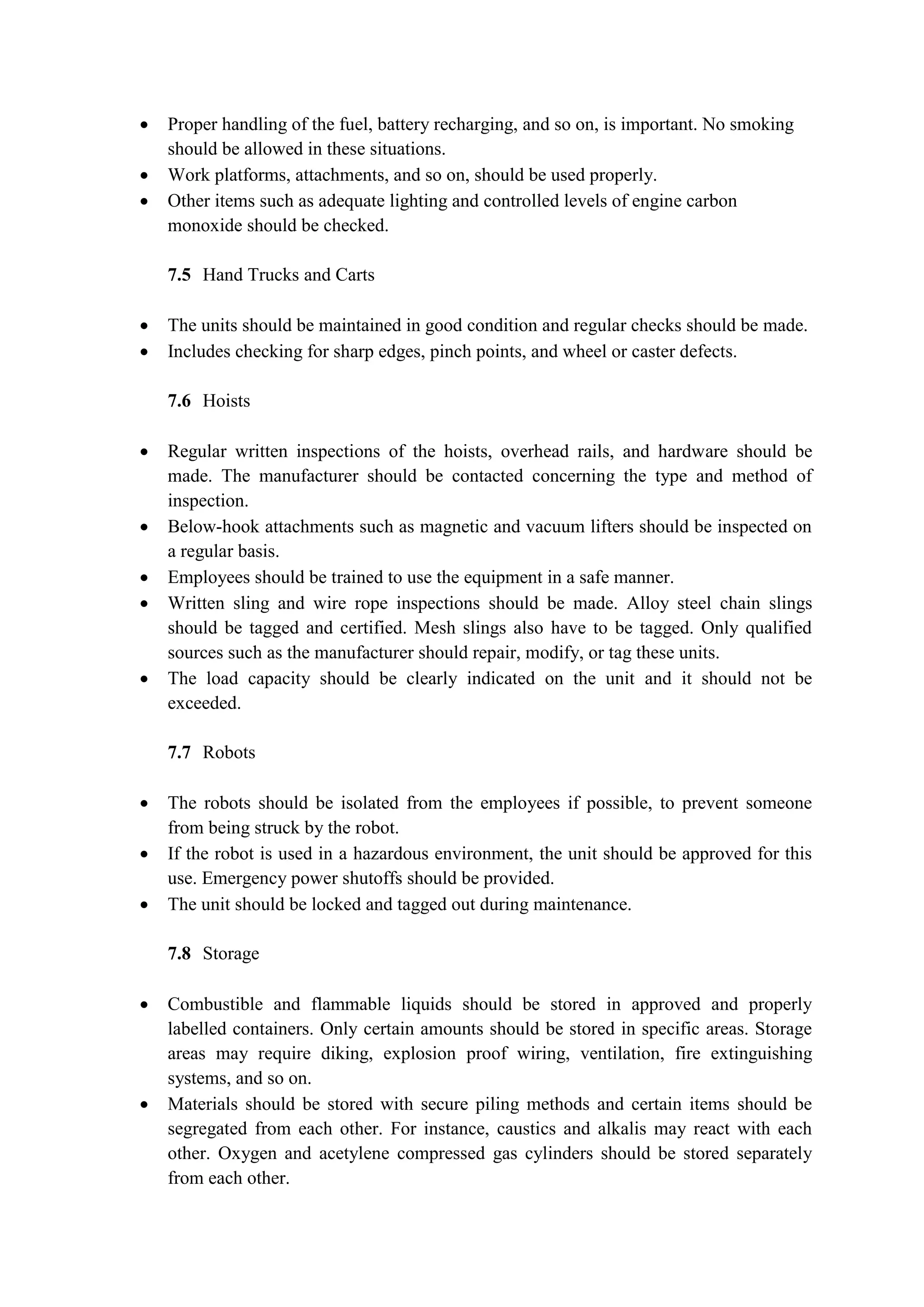 Safety and Training : Material Handling Systems | PDF