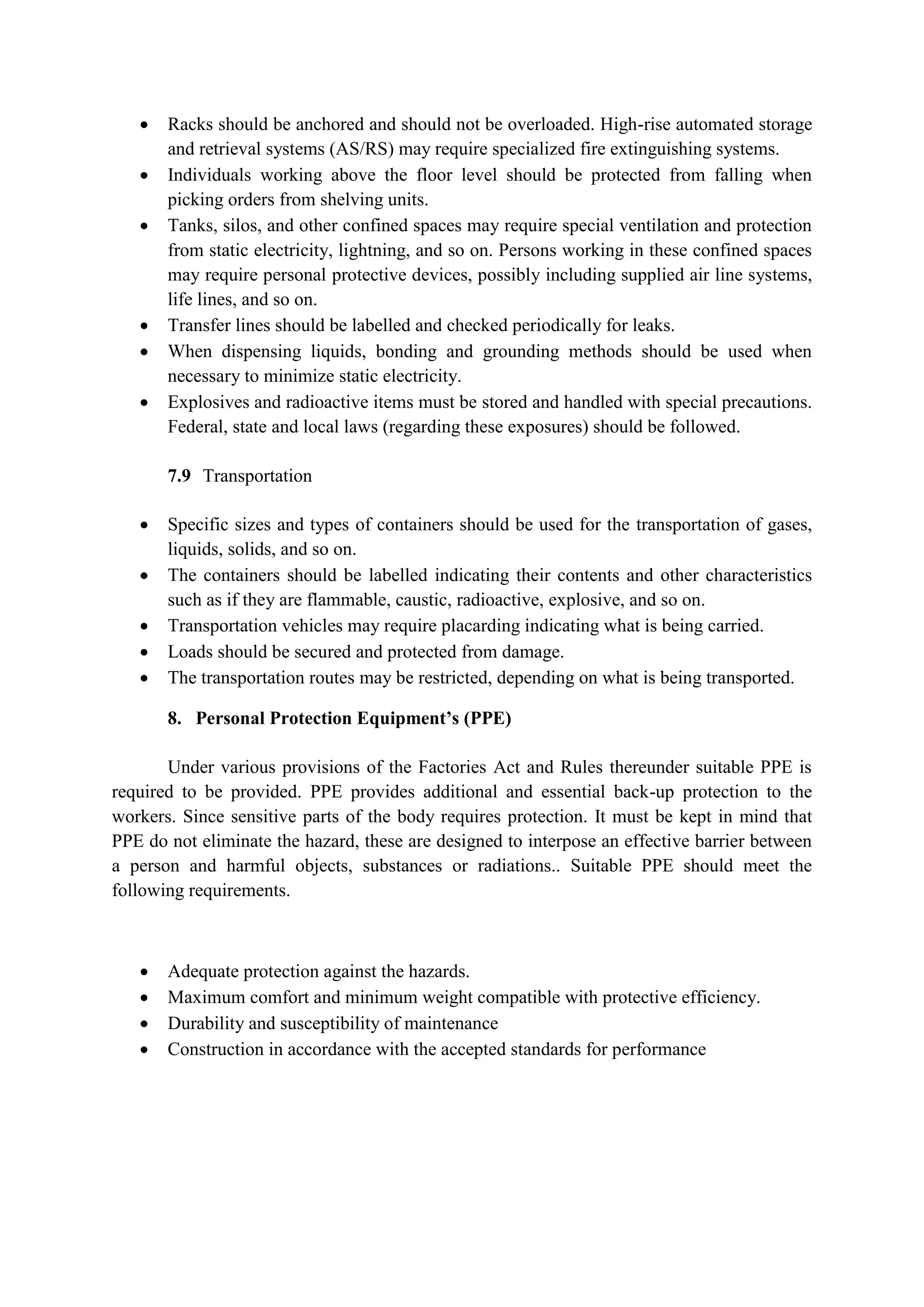 Safety and Training : Material Handling Systems | PDF