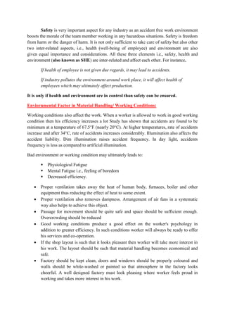 Safety and Training : Material Handling Systems | PDF